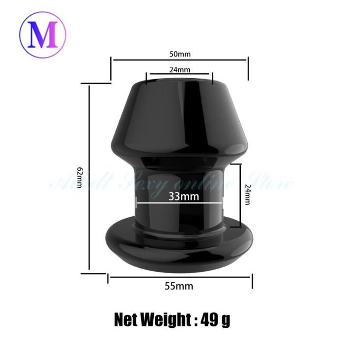 Plug,Bouchon Anal creux, dilatateur, Tunnel, nettoyage, extension ...