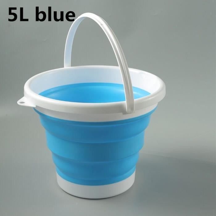 Outillage de camping,Seau pliable Portable solide,seau de pêche,de ...