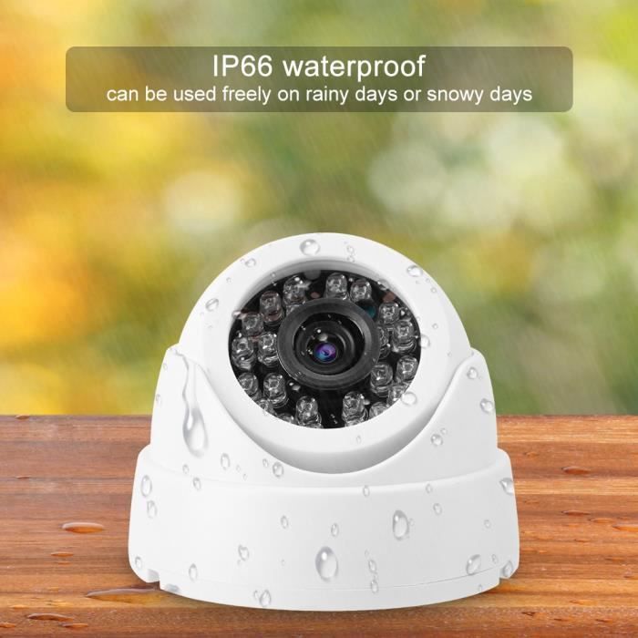 SAL Caméra intérieure 4MP HD 4 en 1 AHD/TVI/CVI/CVBS IP66 étanche 24Led ...