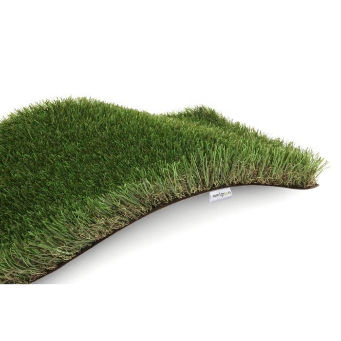 EXELGREEN Gazon synthétique Diamond 3D - 50 mm - 2 m de large - Vendu ...