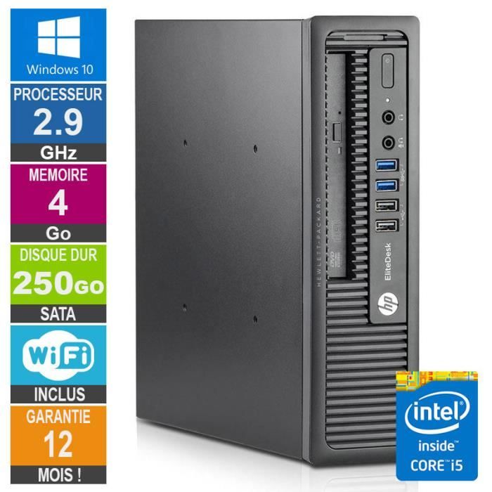 PC HP 800 G1 USDT Core i5-4570S 2.90GHz 4Go-250Go Wifi W10 - Cdiscount ...