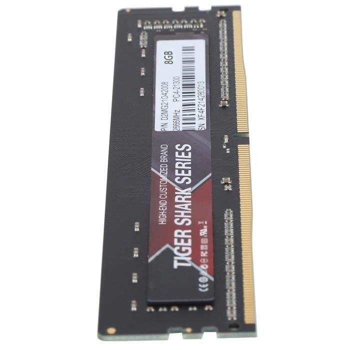 Qiilu RAM DDR4 16 Go RAM DDR4 élégante en aluminium haute performance PCB DDR4-2666 MHz PC4 ...