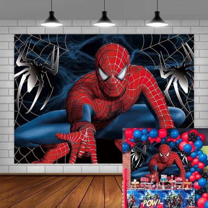 LXN Toile de fond sur le thème des super-héros pour garçons fête d ...