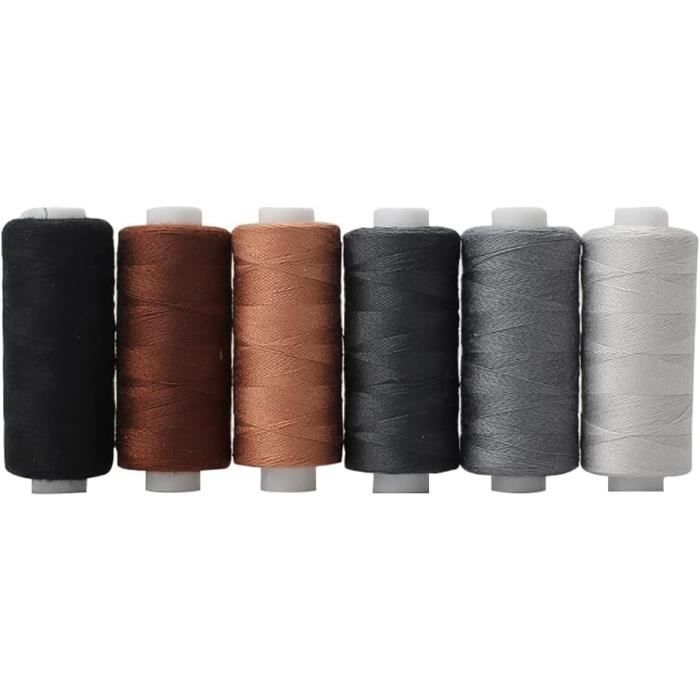 6 Bobines Fils À Coudre Fils De Machine À Coudre En Polyester ...