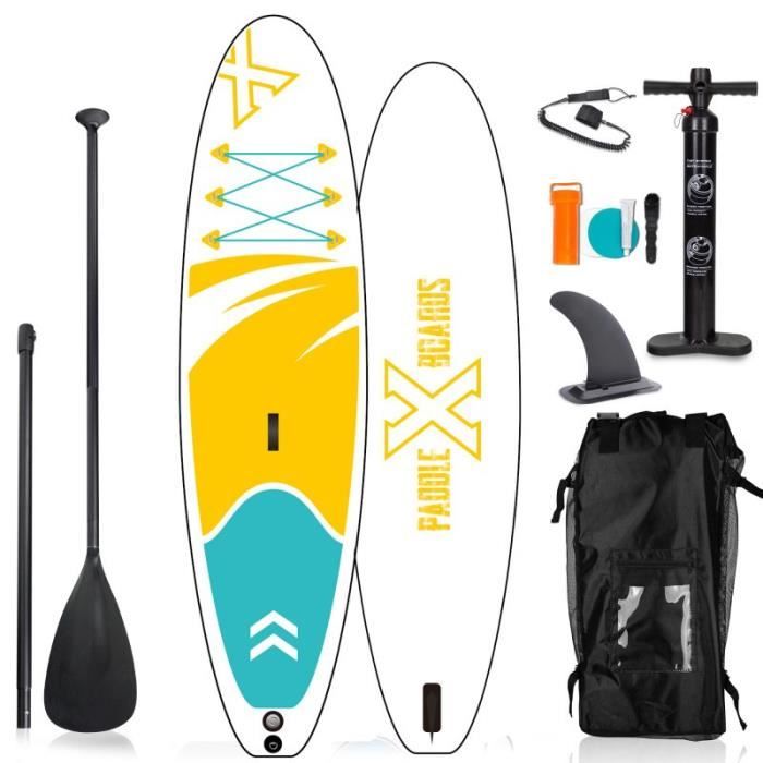 Stand Up Paddle Gonflable X3 - X-PADDLEBOARDS - Blanc - 305x82x15cm ...