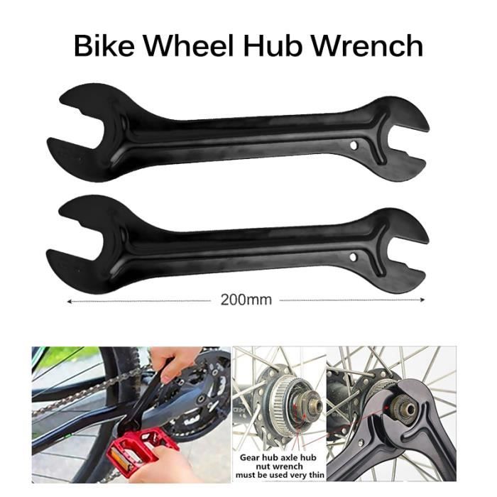OUTILLAGE CYCLE,2pc Wheel Hub Wrench--Kit'outils de vélo, extracteur de ...