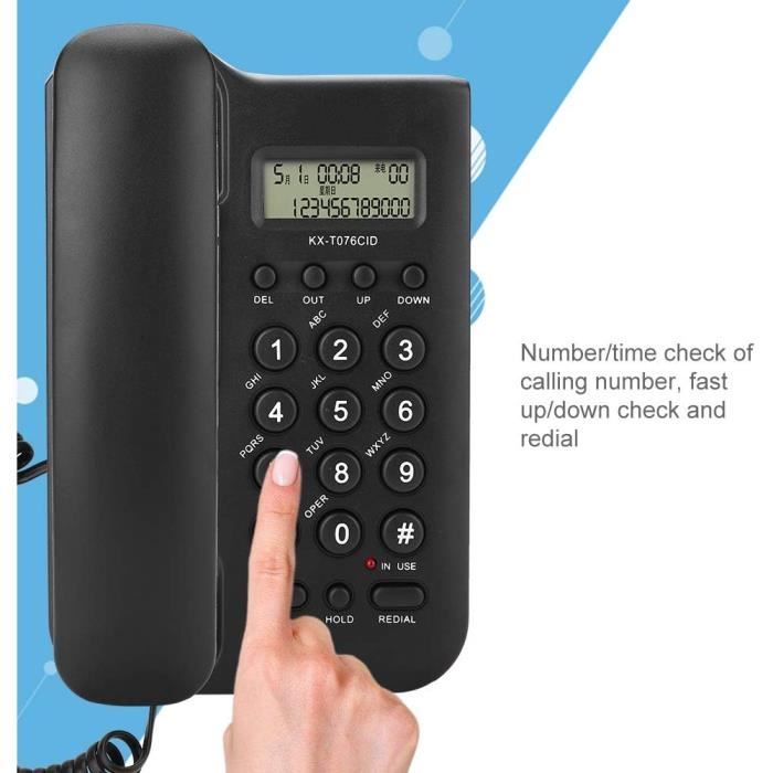 Téléphone Filaire Classique Avec Identification Automatique Du Double ...