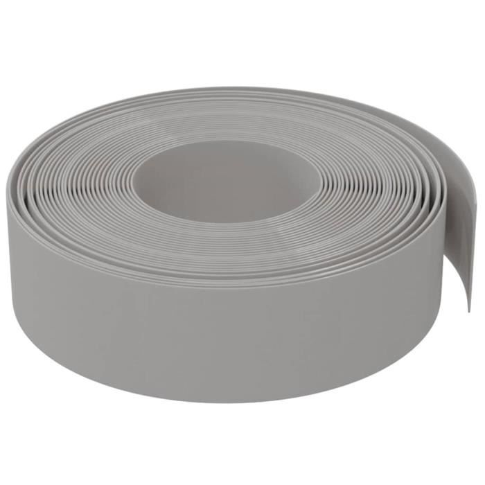 Bordures de jardin 4 pcs gris 10 m 15 cm polyéthylène LIN994206 ...