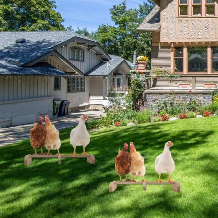 1pc Perchoir de Poulet Belle Chic Beaux-coffre-fort Poussin En Bois ...