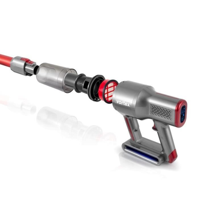 Aspirateur Balai 2 En 1 Sans Fil 350w A Ecran Tactile H35 De Vortex ...