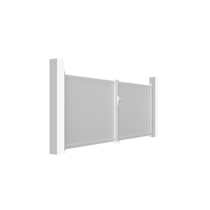 Lot portail battant et motorisation - Casanoov - EIGER - 4m H.161cm ...