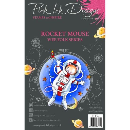 Set de tampons transparents A7 'Rocket Mouse' de Pink Ink Design ...