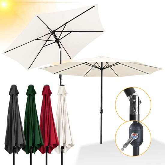 Lospitch Parasol deporte 3.5M Beige fonce PARASOL - Cdiscount Jardin