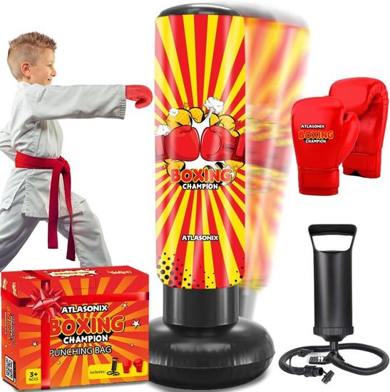 Jouet de boxe gonflable pour garçons âgés de 4 à 8 à 12 ans,mannequin ...