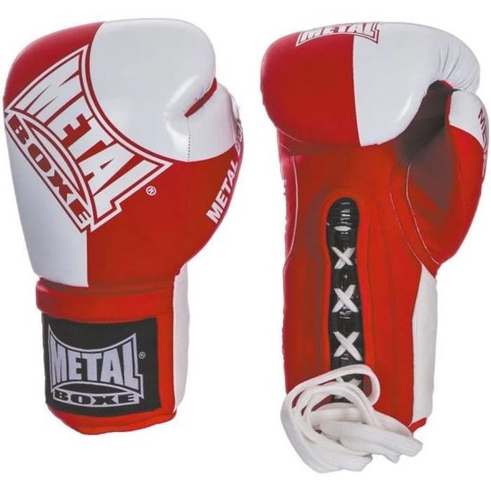 Gants de boxe pro Metal Boxe curtex - rouge - 14 oz - Cdiscount Sport
