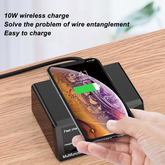 CHE Station de charge rapide Chargeur USB 100W Station de charge USB 8 ...