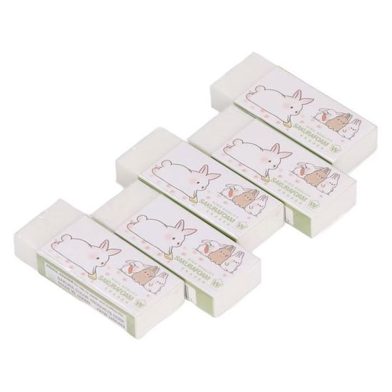 Tbest gomme d'art 5 pièces gomme Texture douce nettoyage facile léger ...