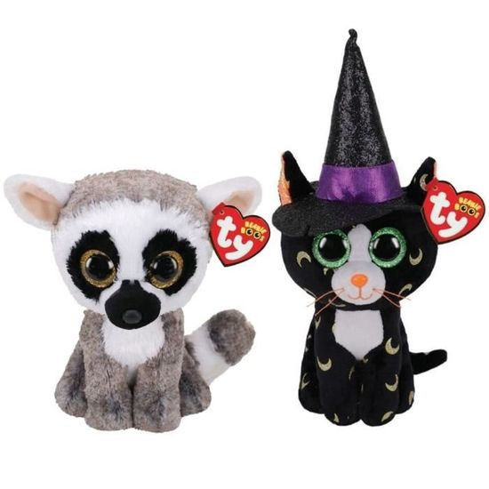 Ty - Peluches - Beanie Boo's - Linus Maki & Chat Pandora Halloween ...