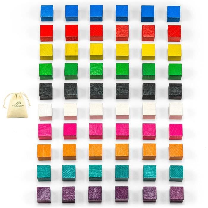 Petits cubes en bois 60 cubes en bois de hêtre en dix (taille : 12 mm ... Petits cubes en bois 60 cubes en bois de hêtre en dix (taille : 12 mm ...