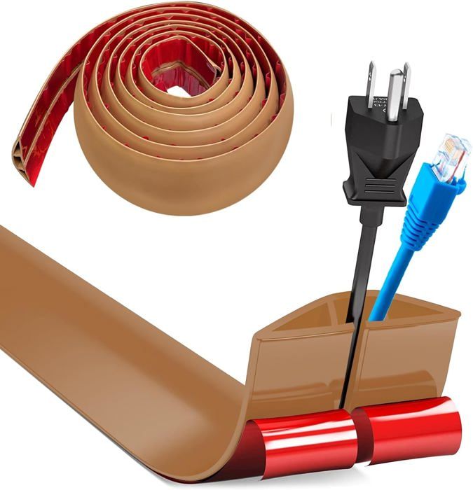 Cache Cable Sol, Petit Canal De Câble Flexible, 3.0M X 5Cm Protege ...