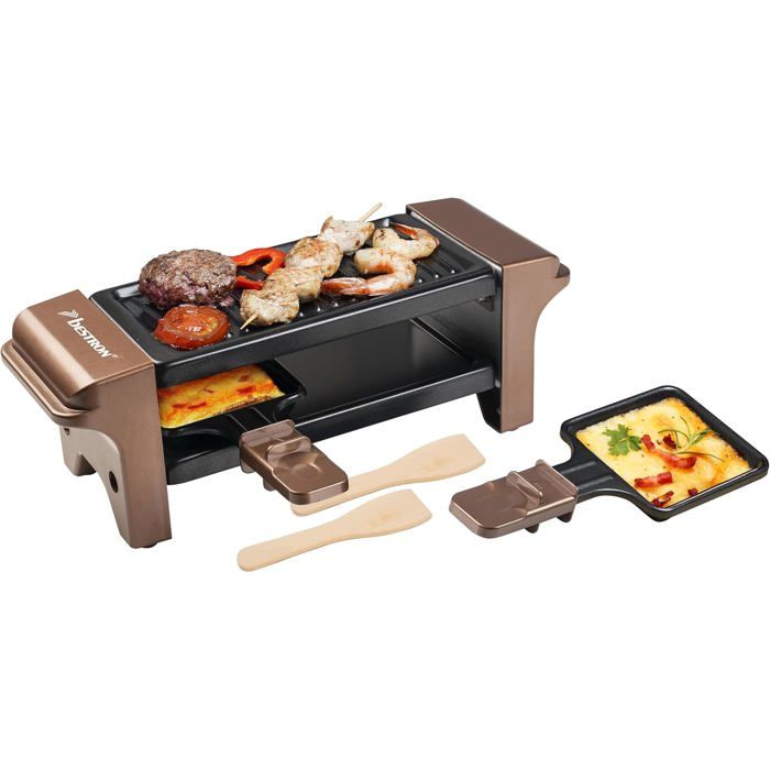 Appareil à raclette mini grill - SIGHTMARK - 2 poêlons - 2 spatules en ...