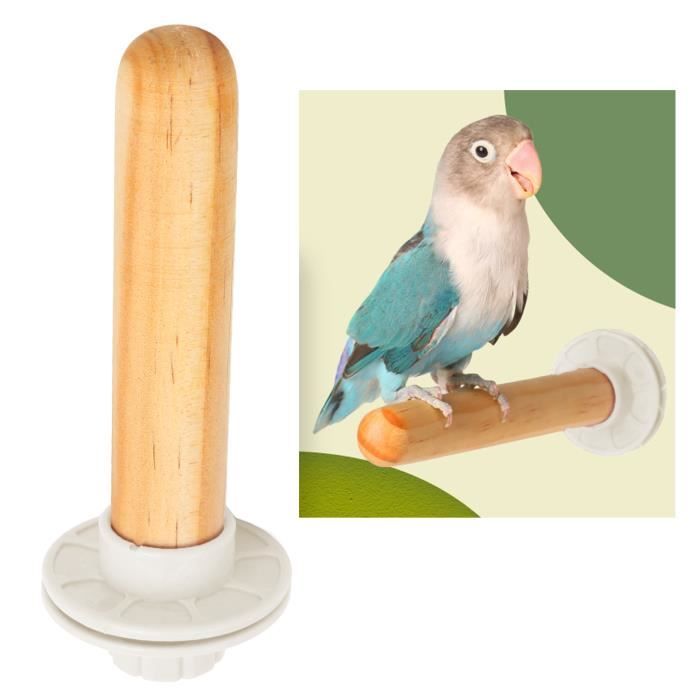 Atyhao Perchoir de cage à oiseaux Cage à oiseaux en bois perche patte ...