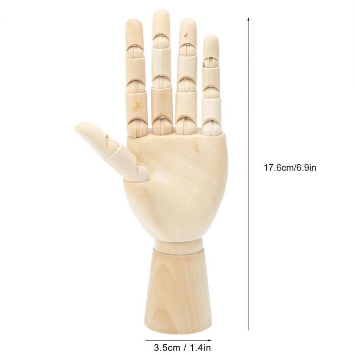 Atyhao Modèle de Main en Bois Décoration 98666 - Cdiscount Maison