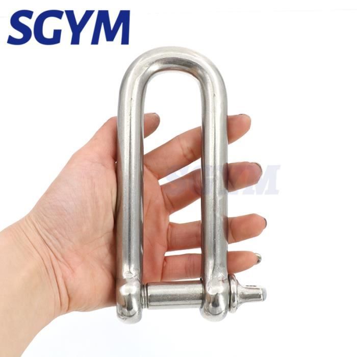 Guide tronconneuse,Manille longue et droite en acier inoxydable 304 ...