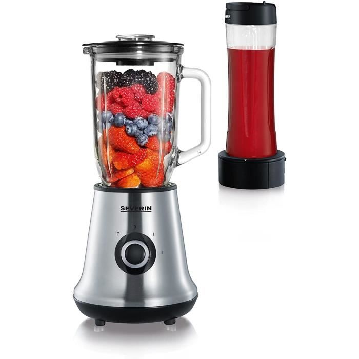 Multi-Mixeur avec Smoothie Mix & Go, Inclus : Récipient de Mixage 1L et ...