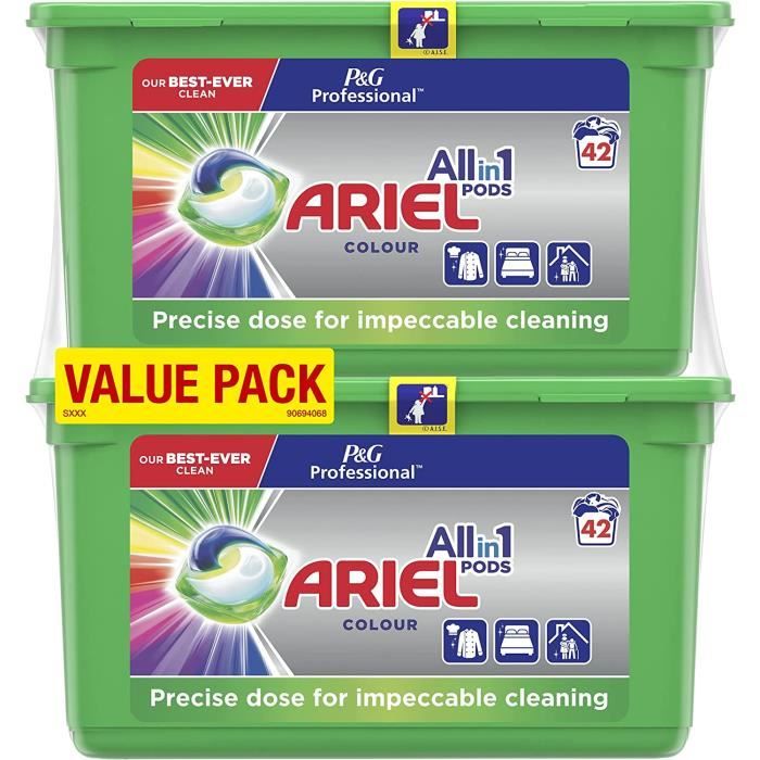 Ariel lessive professionel, P&G Professional, Lessive en Capsules Pods ...