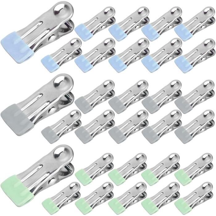 30 Pieces Pinces À Linge En Acier Inoxydable, Épingle À Linge Inox ...