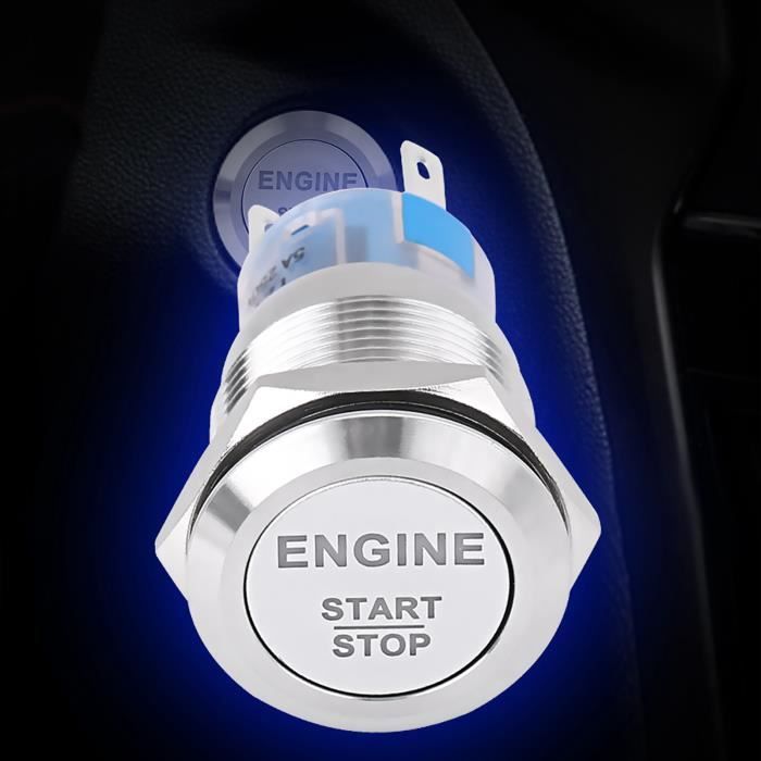 Dioche Bouton de moteur Bouton poussoir d'arrêt de démarrage de moteur ...