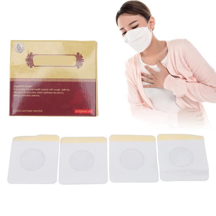 Autocollant Contre La Toux 4 Pièces Patch Contre La Toux Soulagement De La Toux Poitrine ...