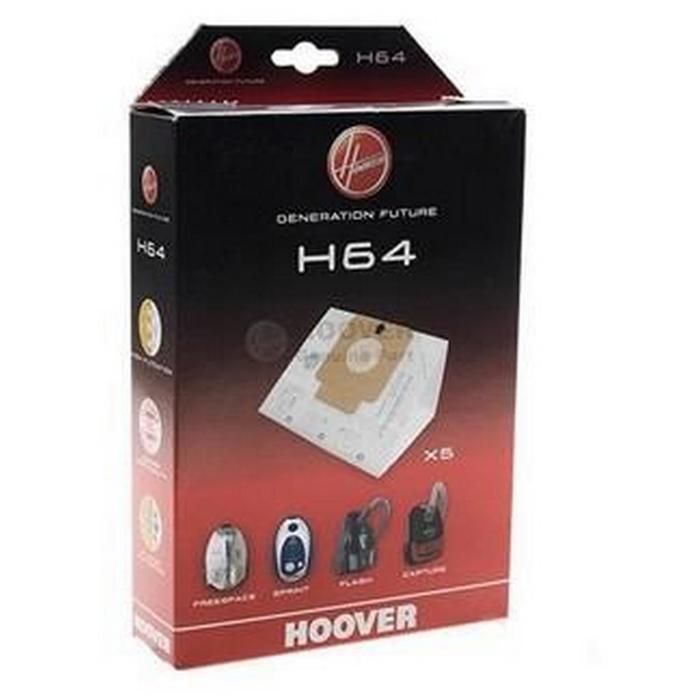 Boite de 5 sacs H64 - Aspirateur - HOOVER (13662) - Cdiscount ...