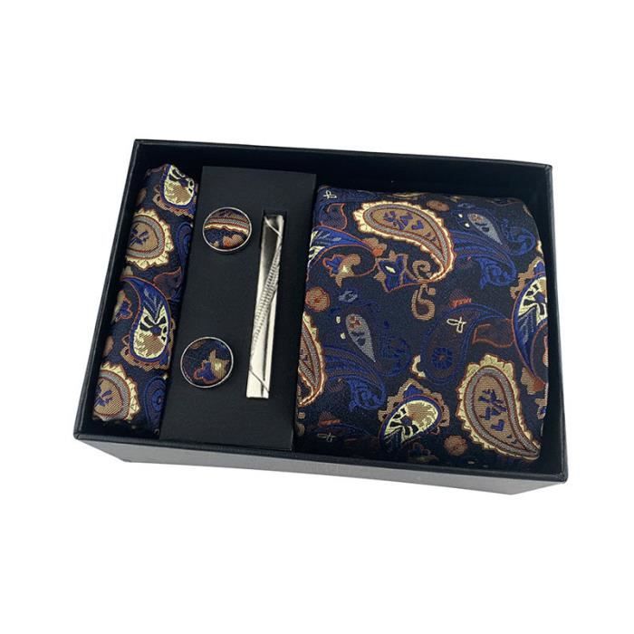 Cravate Homme Jacquard coffret cadeau 4 pcs Casual Business avec ...