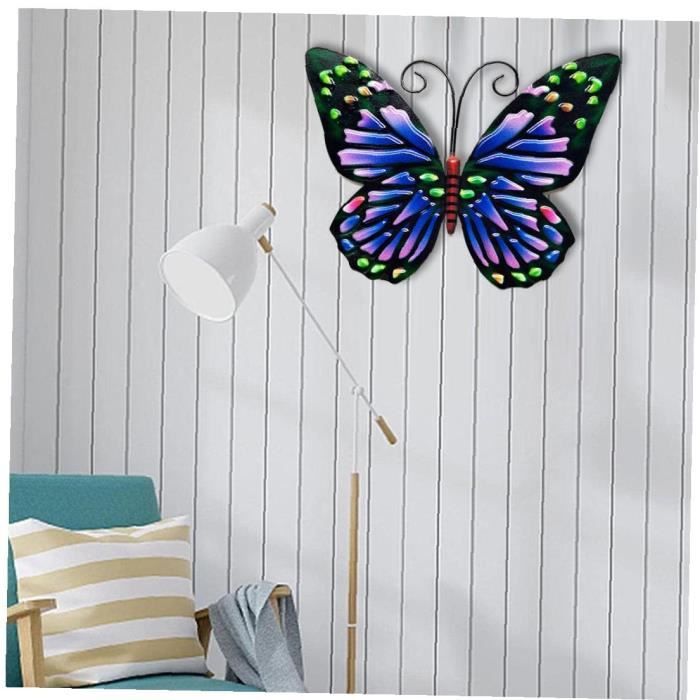 Décoration murale 3D métal papillon mur mur mur mur décor sculpture ...