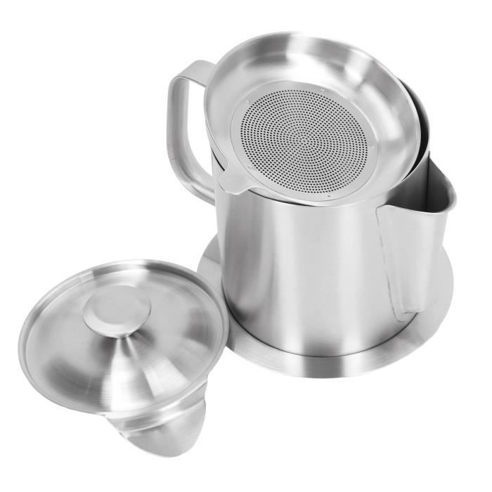 JUZ Cuisine de conteneur d'huile Récipient à graisse en acier ...