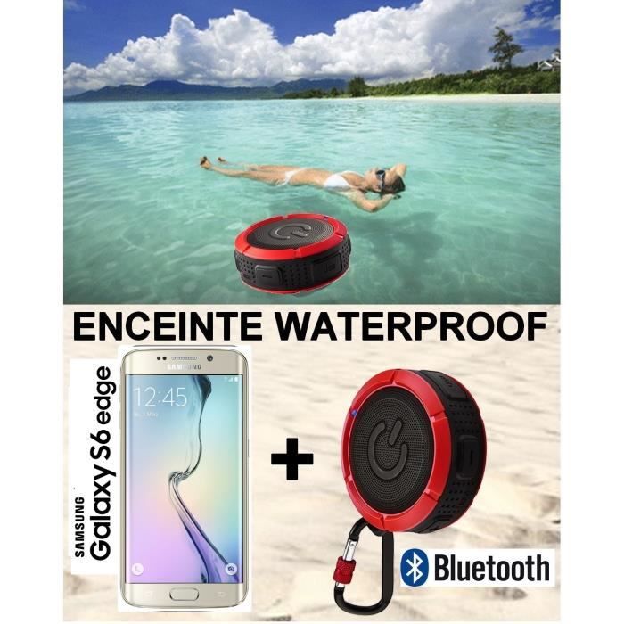 SAMSUNG GALAXY S6 EDGE GOLD G925 + ENCEINTE WATERPROOF SANS FIL ...