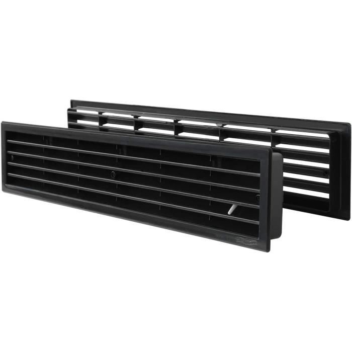 La ventilation PTTD459N Grille télescopique en plastique rectangulaire ...