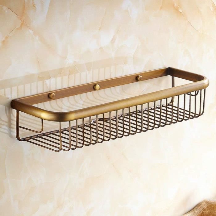 Monba Étagère de douche en laiton avec vis d’installation dissimulées ...