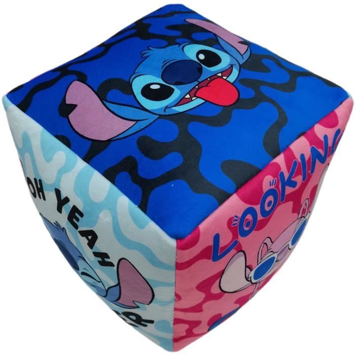 Coussin premium - Cube - Lilo & STITCH - Microfibre - 25 x 25 x 25 cm ...