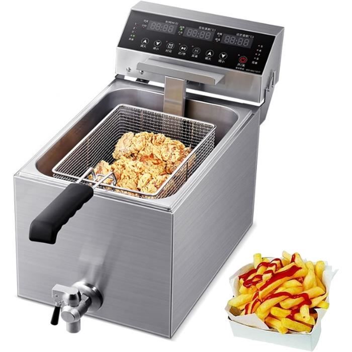 Friteuse Électrique Avec Panier Friteuse À Huile En Acier Inoxydable ...