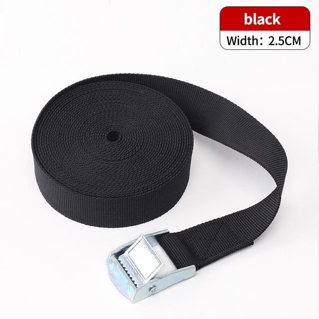 Sangle à cliquet,black-5M--Corde de tension de voiture avec sangle en ...