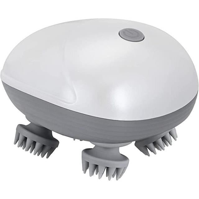 Masseur de tête,white--Masseur de cuir chevelu électrique intelligent ...