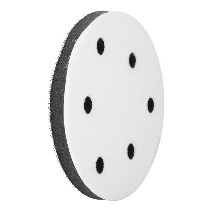 ZJCHAO Tampon souple de ponçage (5 Inch 6 Holes) Tampons De Ponçage ...