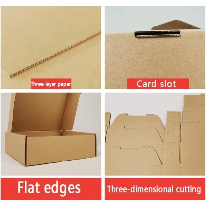 Cartons De Déménagement Ondulés Carton, 100 Pièces-Paquet Plus Boîte d ...
