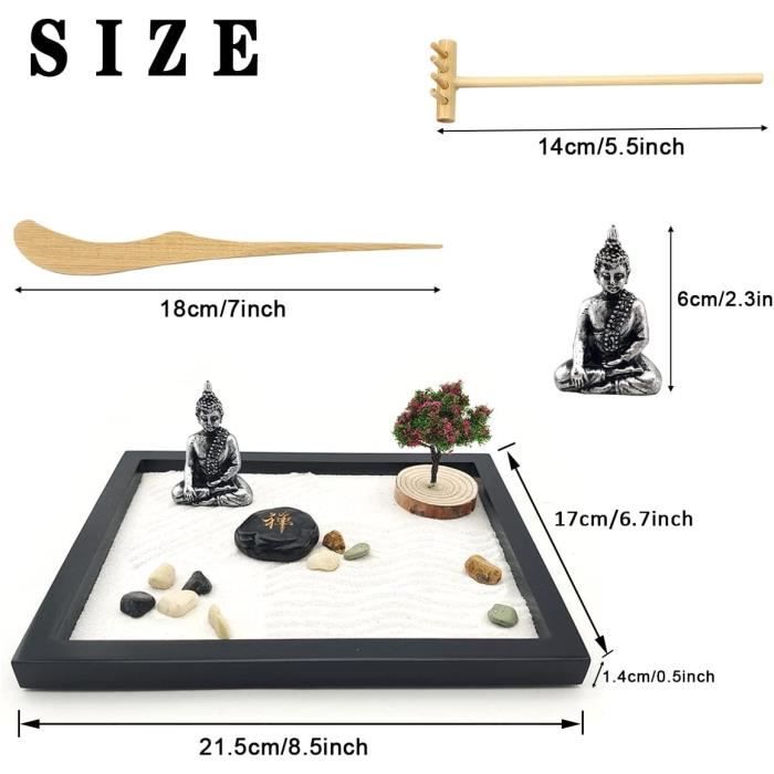 Jardin De Sable Japonais Zen, Zen Garden, Mini Jardin Zen Decoration ...