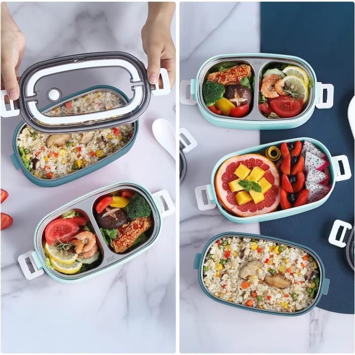 Lunch Box Avec Couverts Et Sac Isolant, Boîtes Bento Pour Adultes Et ...