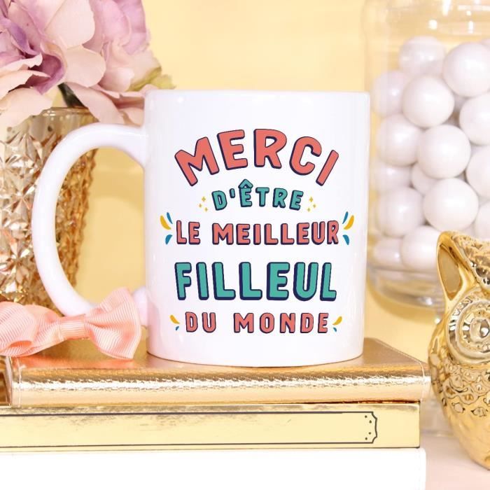 Tasses Pour Filleul - En Français - Cadeau Original Pour Filleul ...