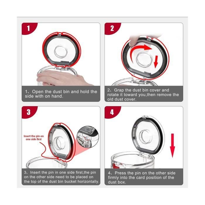 Pour Aspirateur Dyson V7 V8 SV10 Collecteur de PoussièRe Couvercle ...